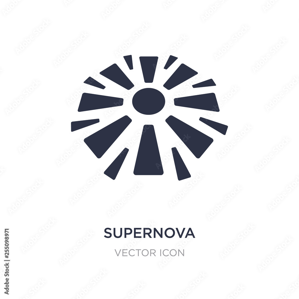 supernova icon on white background. Simple element illustration from ...