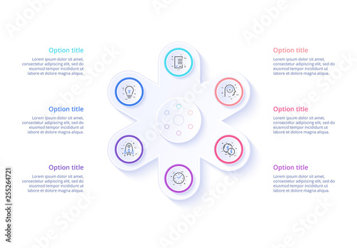 6 Step Infographic Layout Stock Template | Adobe Stock
