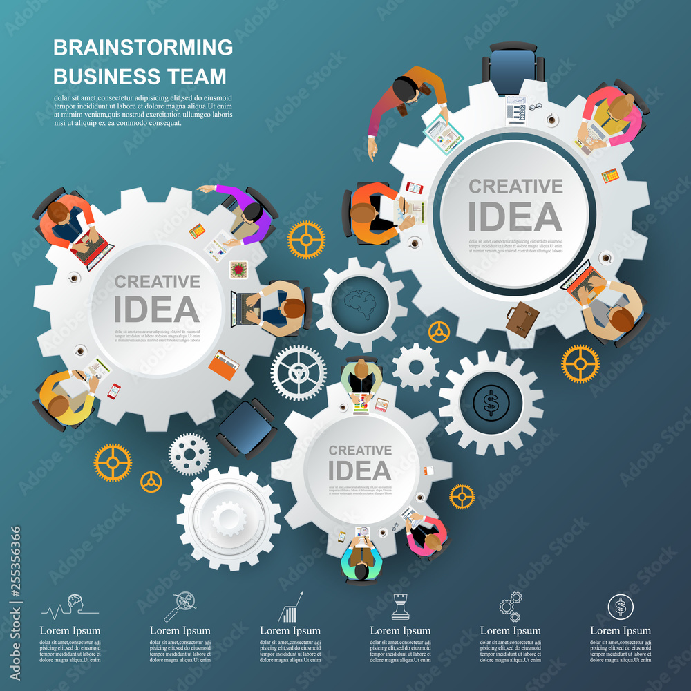 Business meeting and brainstorming. Idea and business concept for ...