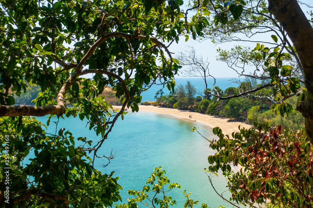national park koh lanta muh ko lanta trees palms and beach Stock Photo ...