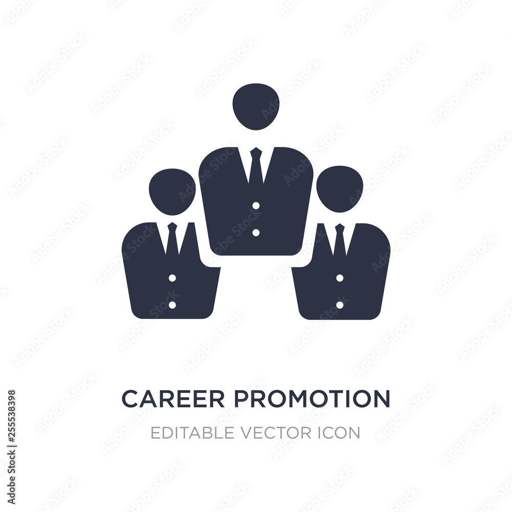 career promotion icon on white background. Simple element illustration ...