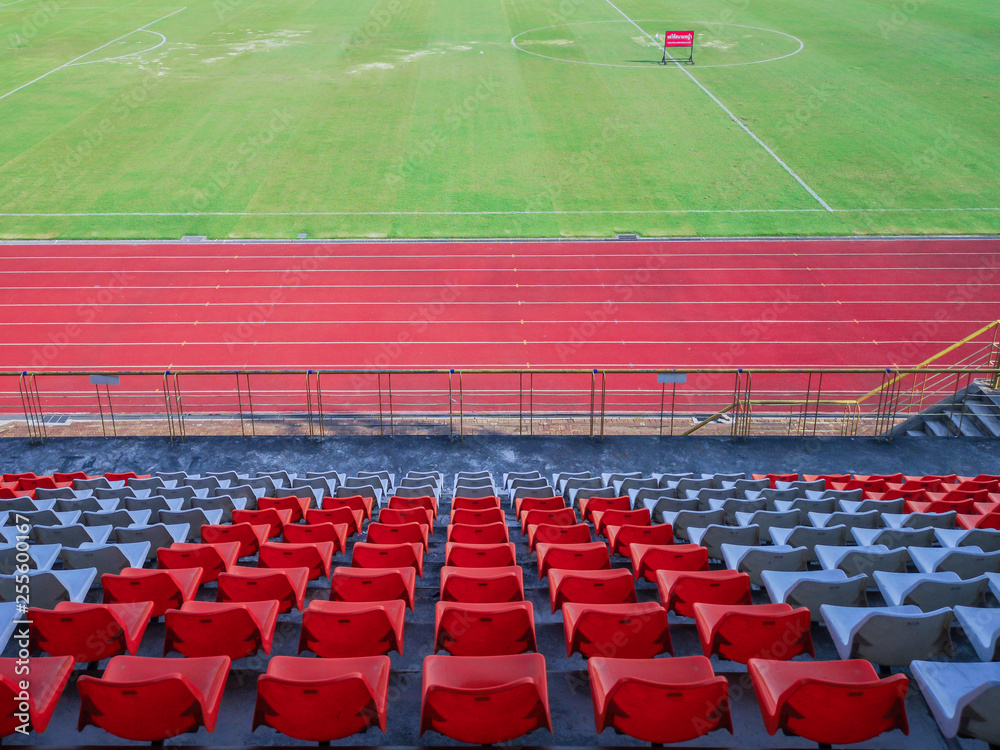 Race track inside a stadium. Stock Photo | Adobe Stock