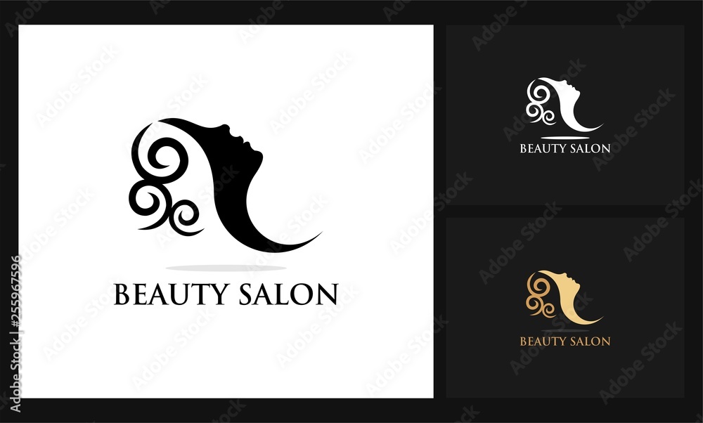 beauty salon icon logo Stock Vector | Adobe Stock