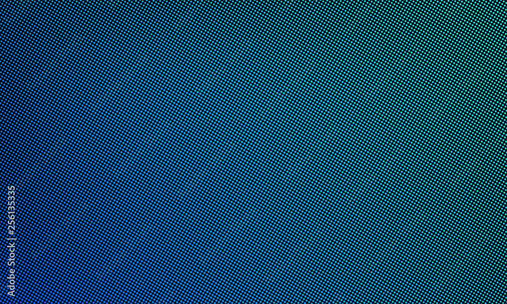 LED video wall screen texture background. Vector digital blue light LED ...