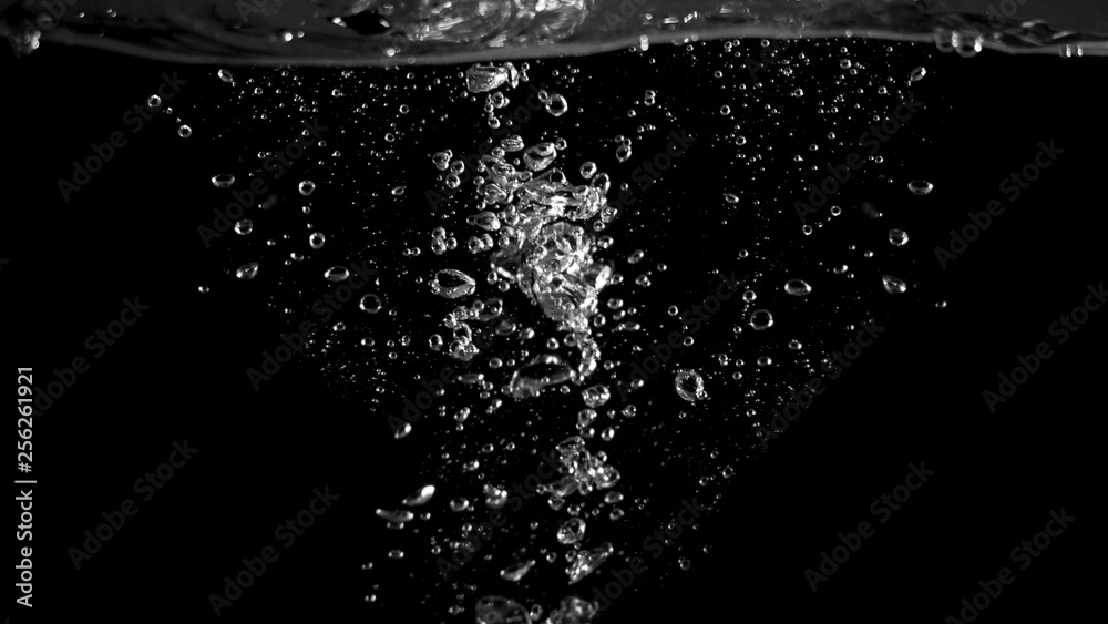Blurry images of soda liquid water bubbles or carbonate drink or oil shape or beer fizzing or ...