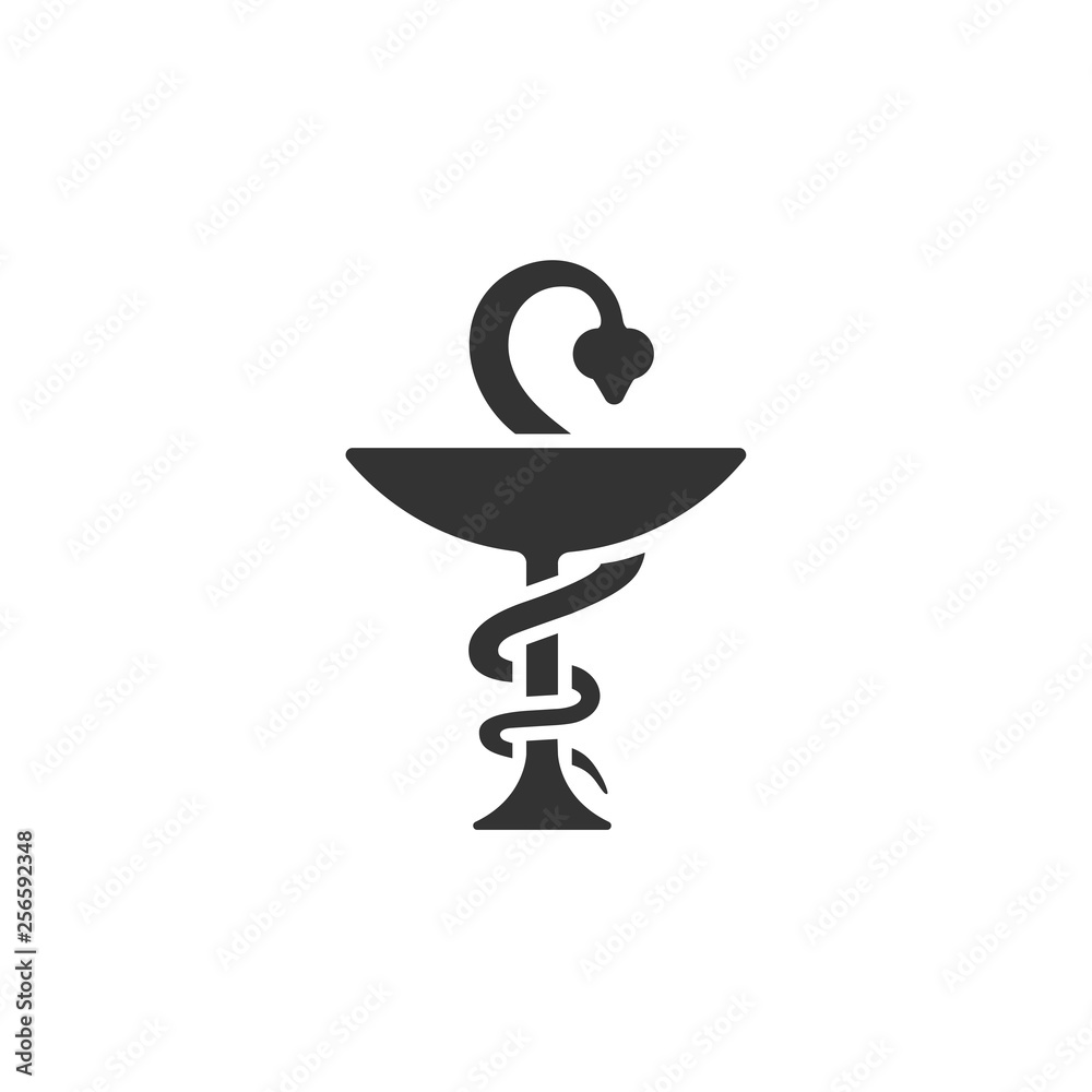 Pharmacy icon. Snake symbol Stock Vector | Adobe Stock