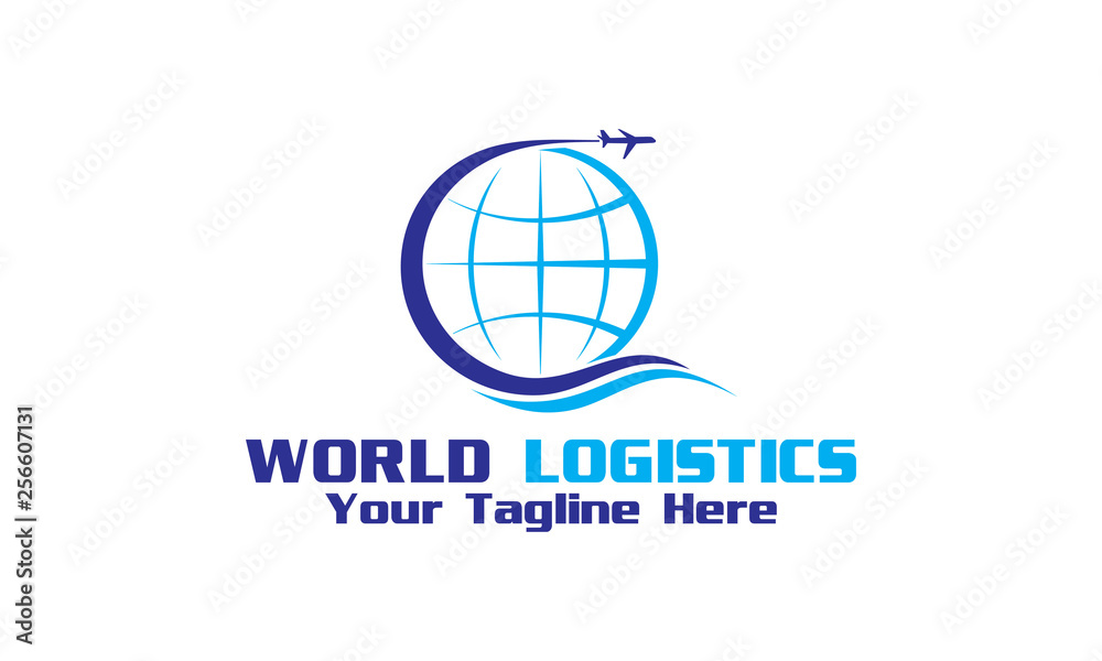 World Logistic Logo Stock Vector | Adobe Stock