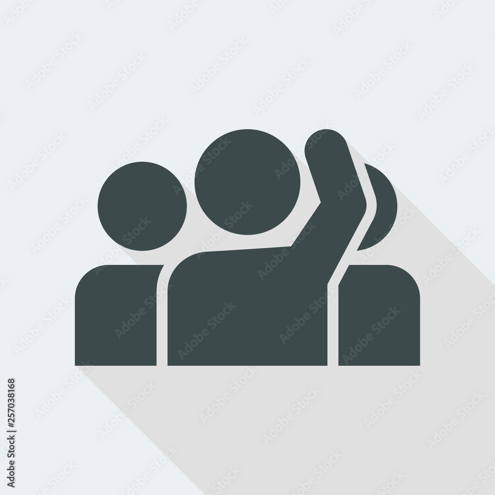 Stand out from others. Flat, clean, minimal and isolated vector ...