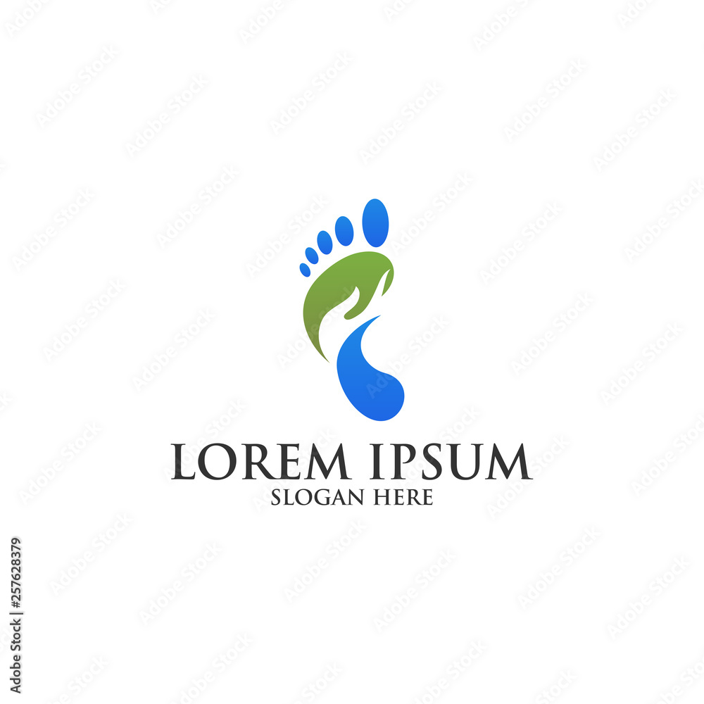 foot care vector logo template Stock Vector | Adobe Stock
