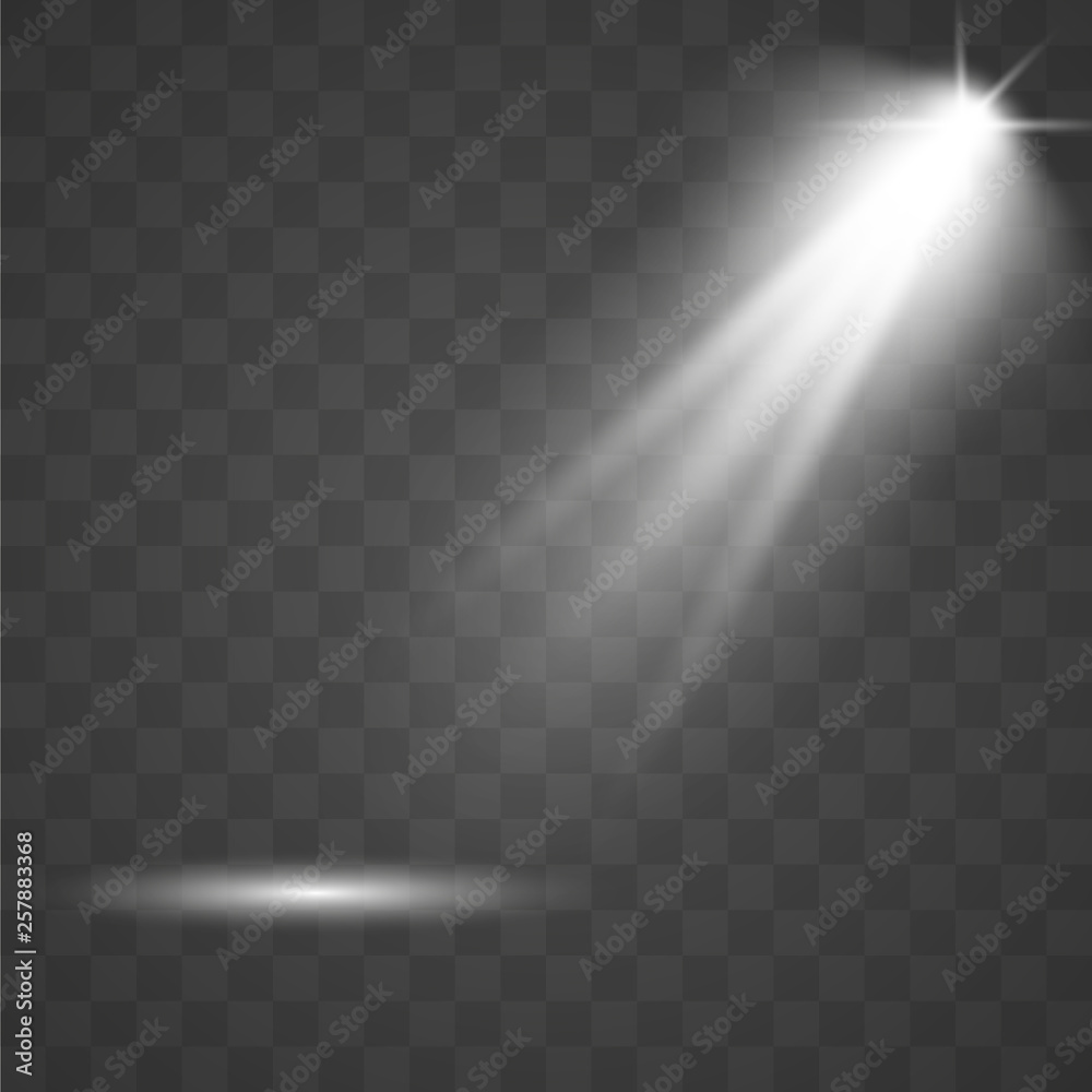 Image vectorielle Stock Light sources, concert lighting, stage ...