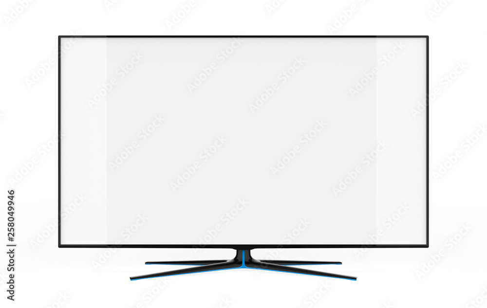 Illustration Stock Realistic TV screen. Modern stylish lcd panel, led ...