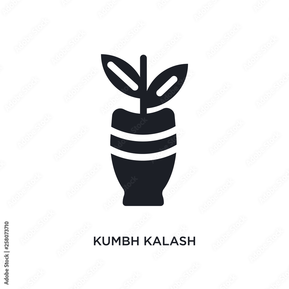 kumbh kalash isolated icon. simple element illustration from india ...