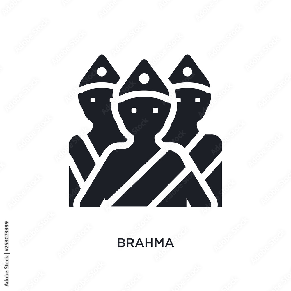 brahma isolated icon. simple element illustration from india concept ...