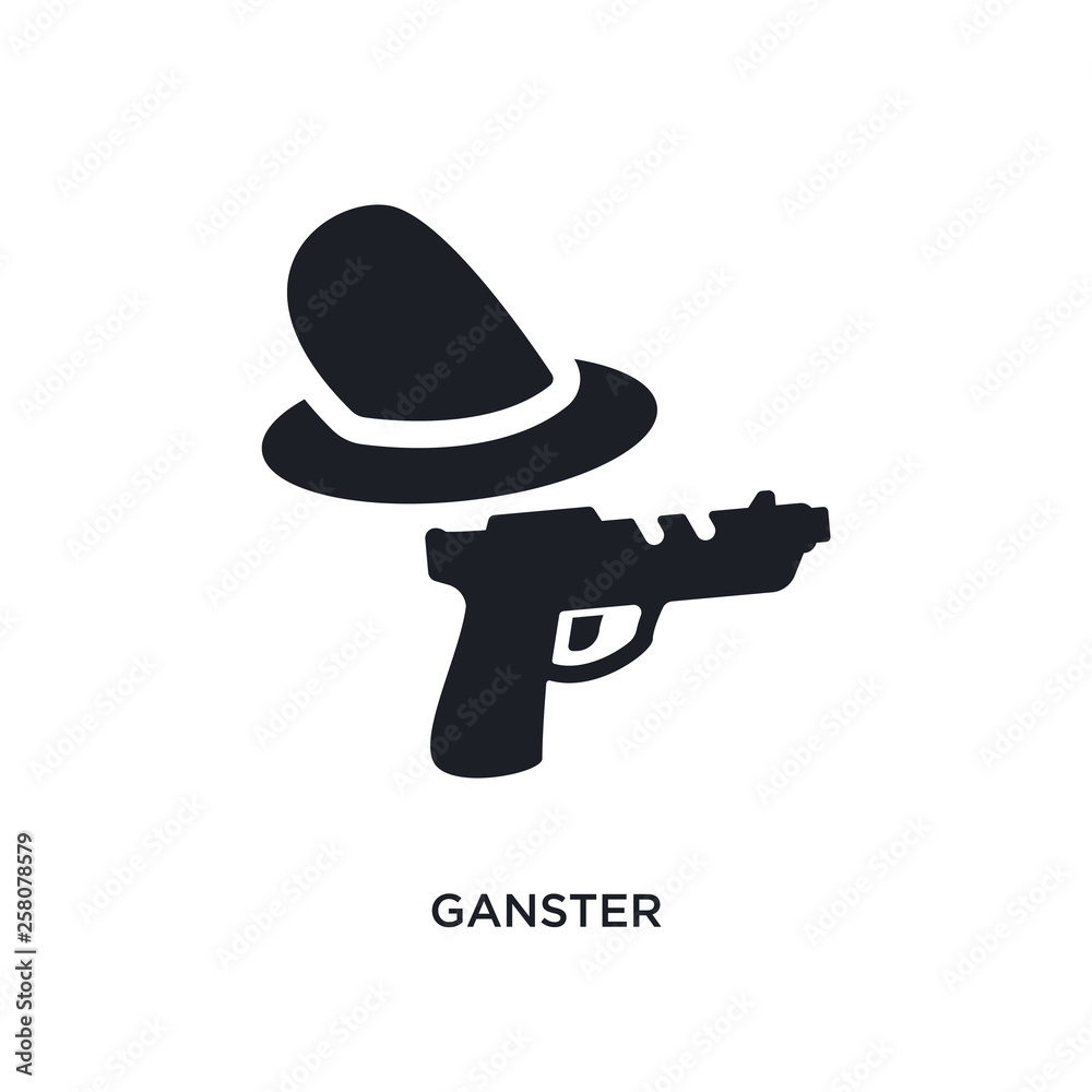 ganster isolated icon. simple element illustration from luxury concept ...