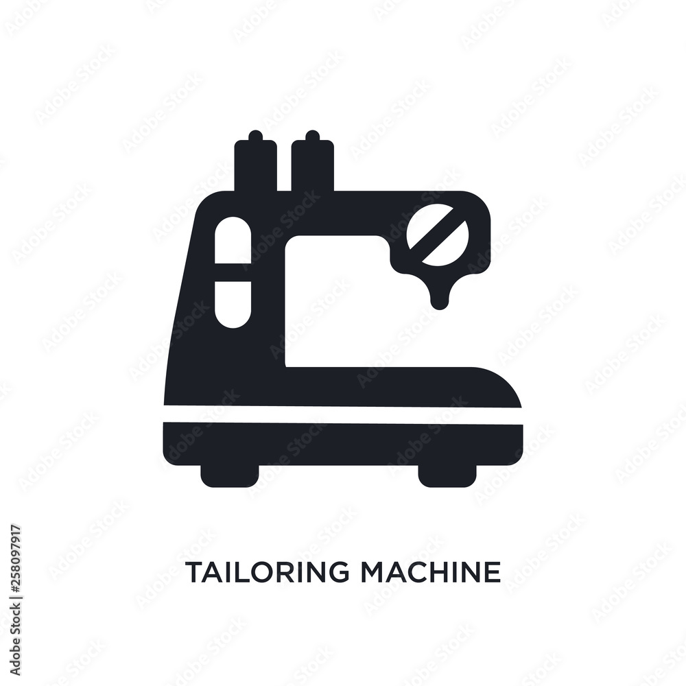tailoring machine isolated icon. simple element illustration from sew ...