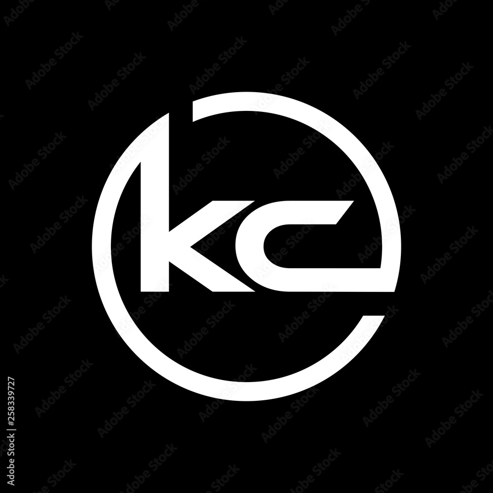 Letter KC Logo design vector Stock Vector | Adobe Stock