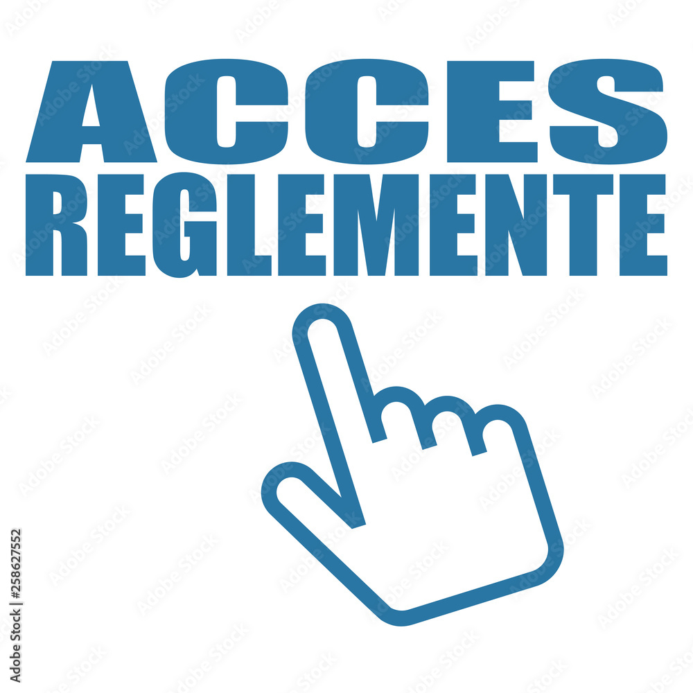 Logo accès réglementé. Stock Vector | Adobe Stock