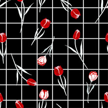 Contemporary Tulip Grid Art Print Free Stock Photo - Public Domain Pictures