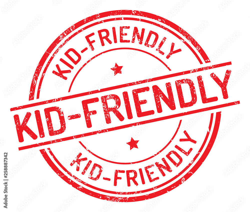 Kid Friendly Stamp Stock Vector | Adobe Stock