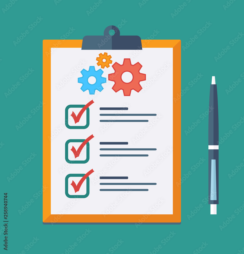 Technical support check list Icon. Stock Vector | Adobe Stock