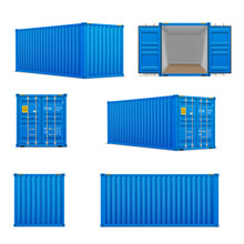 Blue Containers Free Stock Photo - Public Domain Pictures