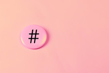 Hot Pink 3D Hashtag Symbol Free Stock Photo - Public Domain Pictures