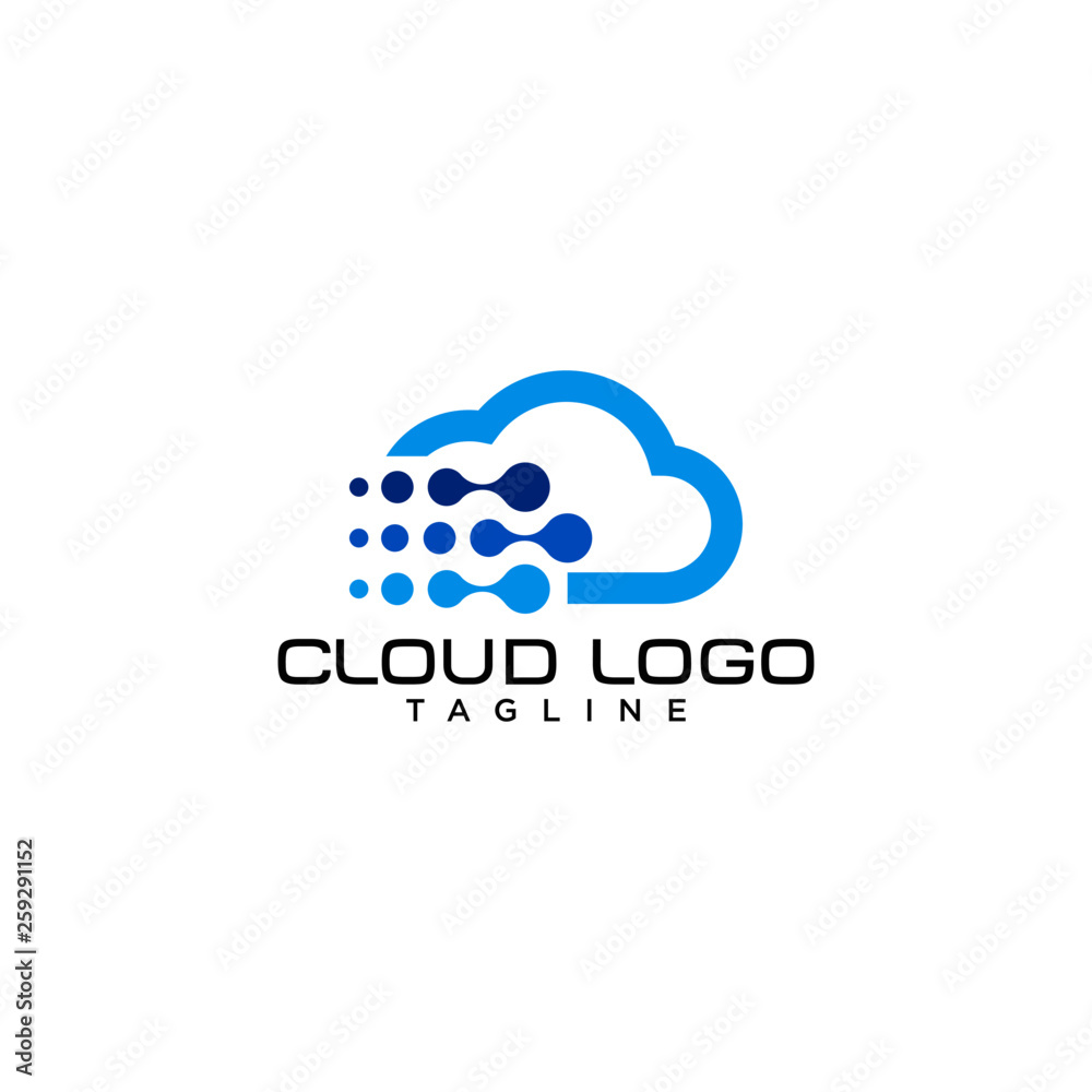 Cloud Logo Template Stock Vector | Adobe Stock