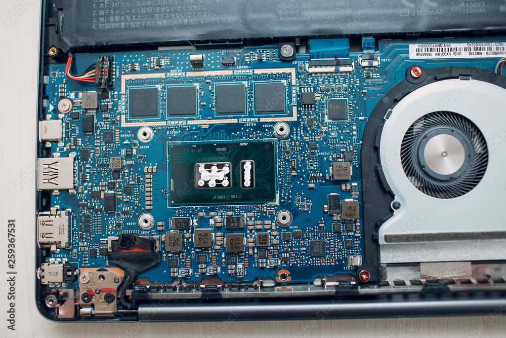 Disassembly and repair laptop. Service, replacement cooling system, fan ...