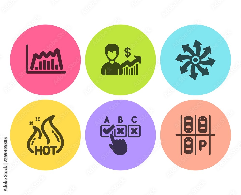 Infographic graph, Business growth and Correct checkbox icons simple ...