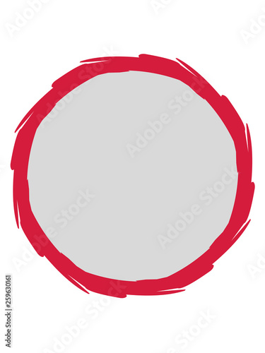roter ring kreis rund rahmen umrandung kontur pfad logo design cool ...