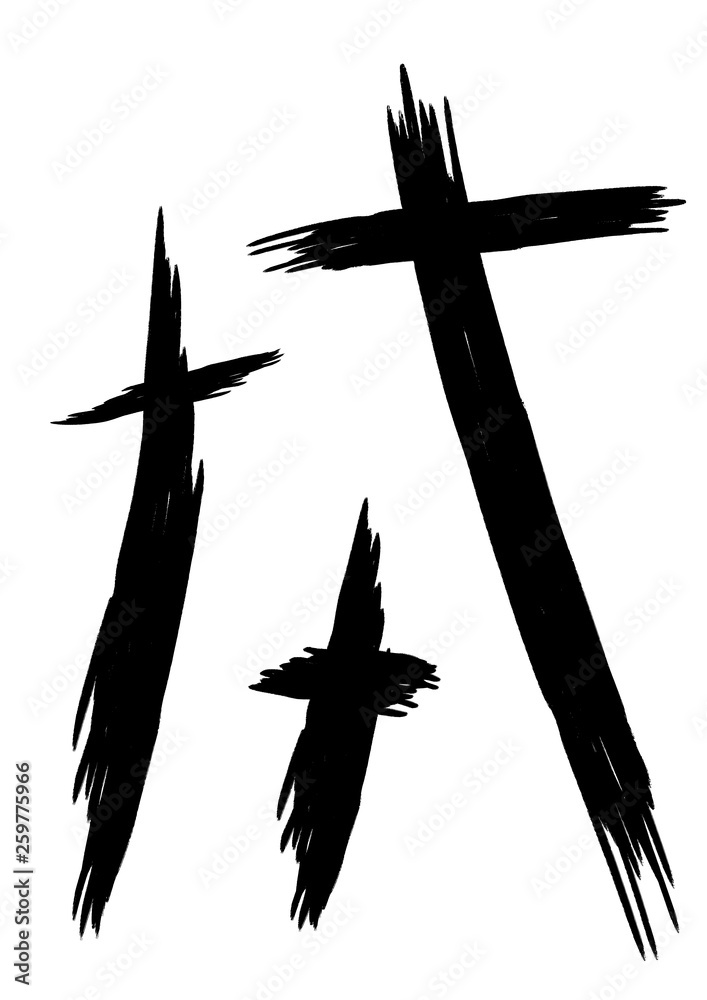 grunge cross vector