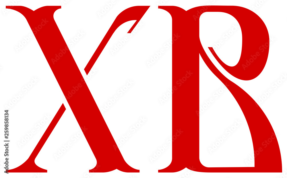 XB is russian orthodox easter symbol christ resurrected. Calligraphy ...