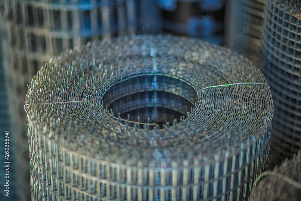 Rolls of iron mesh (wire mesh) use for reinforce concrete in ...