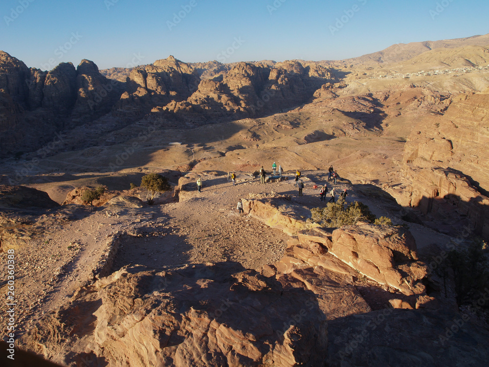 Petra; Raqmu - historic ruins of the ancient, rock city of the Nabatean ...
