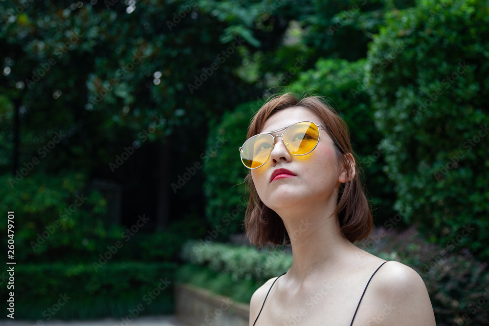 Chinese Lesbian Girl Influencer Taking A Show In Europe Wearing Dotted Skirt And Fashion