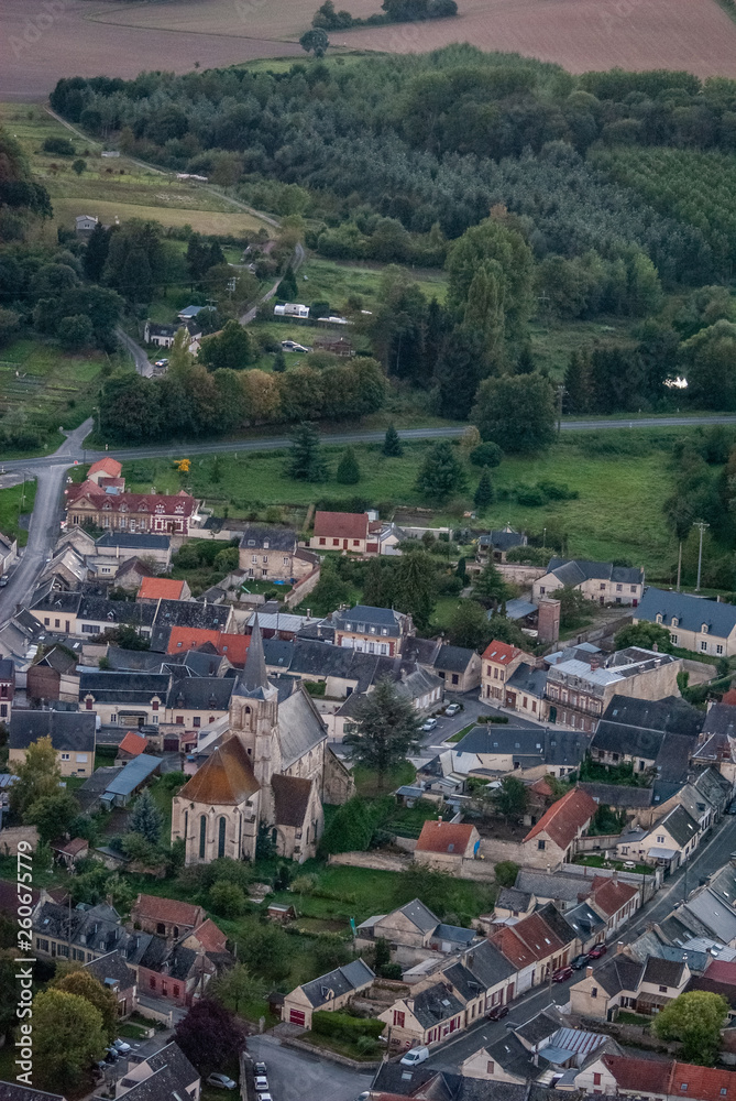 Le village de Crépy Stock Photo | Adobe Stock