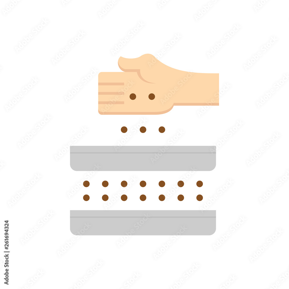 Sieve analysis vector icon. Laboratory test procedure of astm ...