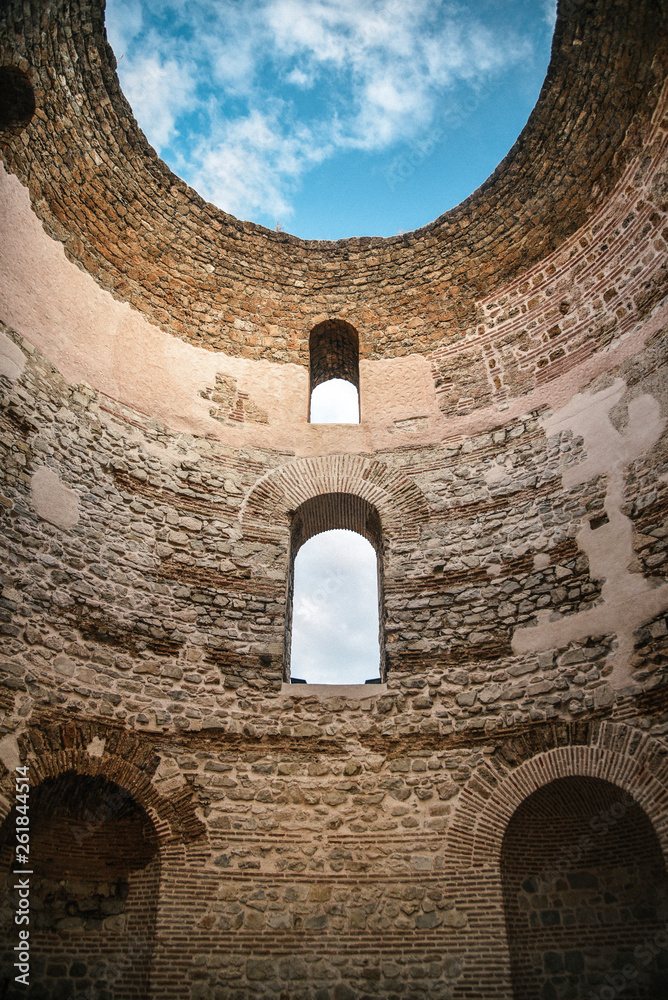 Vestibul to the Cellars of Diocletian's Palace in Split, Croatia Stock ...