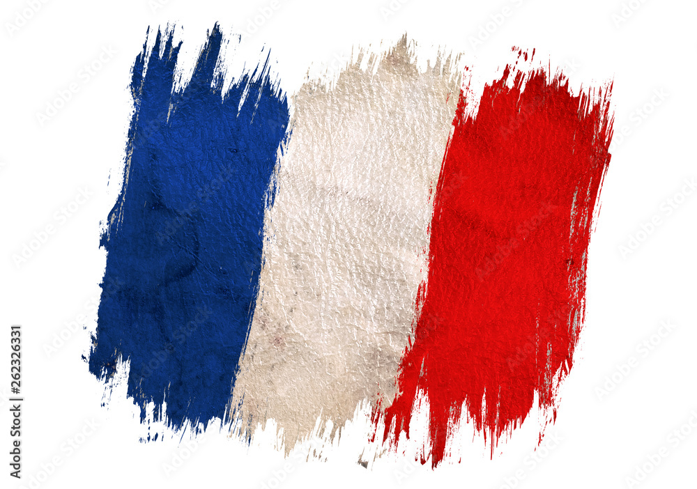 Vintage France flag. Stock Photo | Adobe Stock