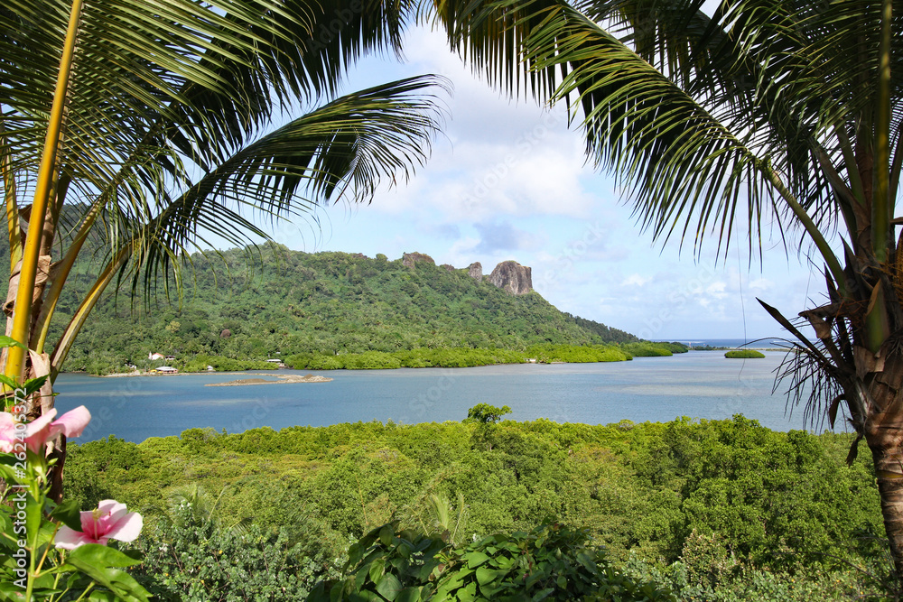 Sokehs Rock Pohnpei Micronesia Stock Photo | Adobe Stock