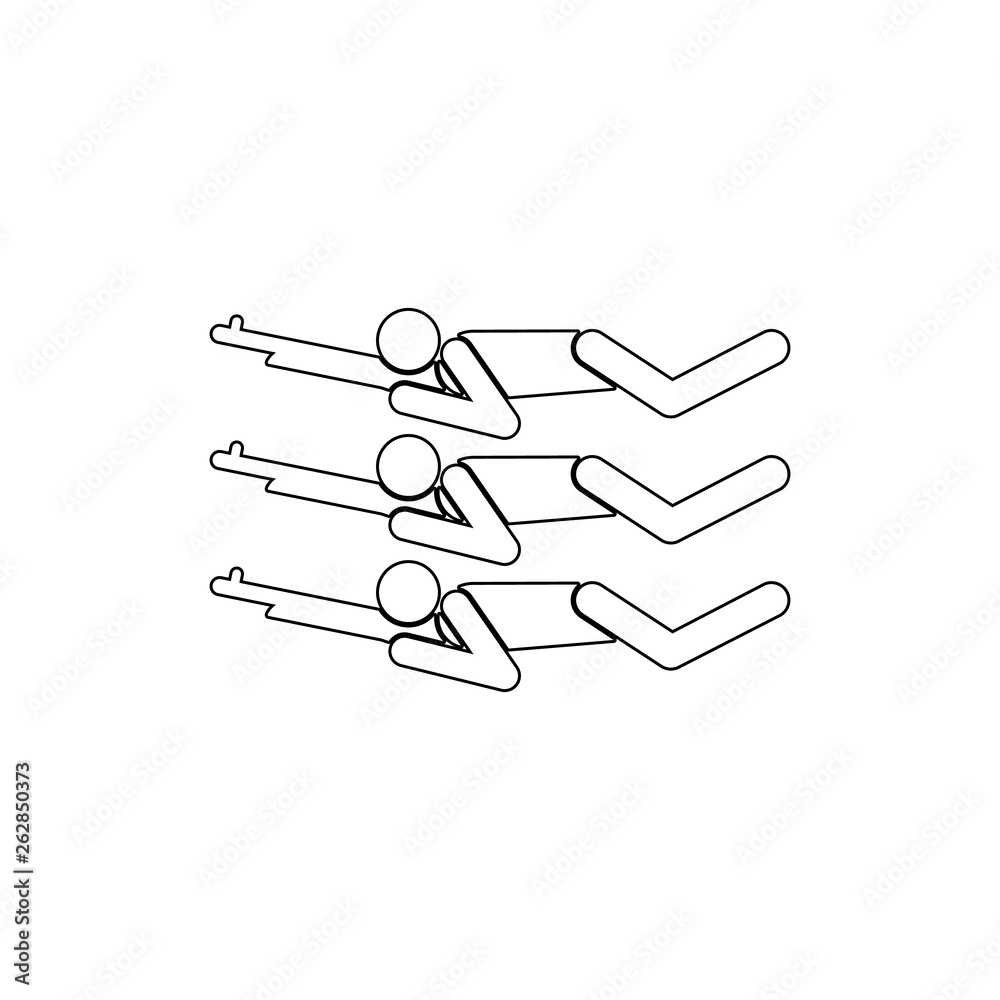 military, army, soldiers outline icon. Can be used for web, logo ...