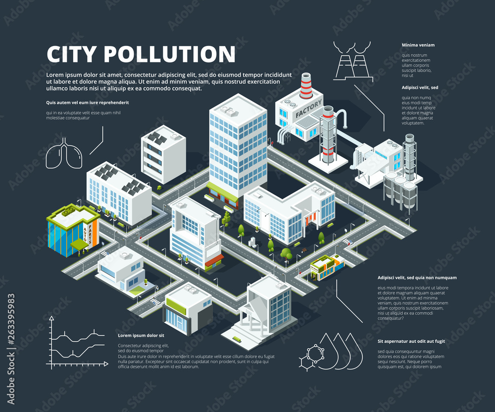 Urban infographic. Business concept people population megapolis ...