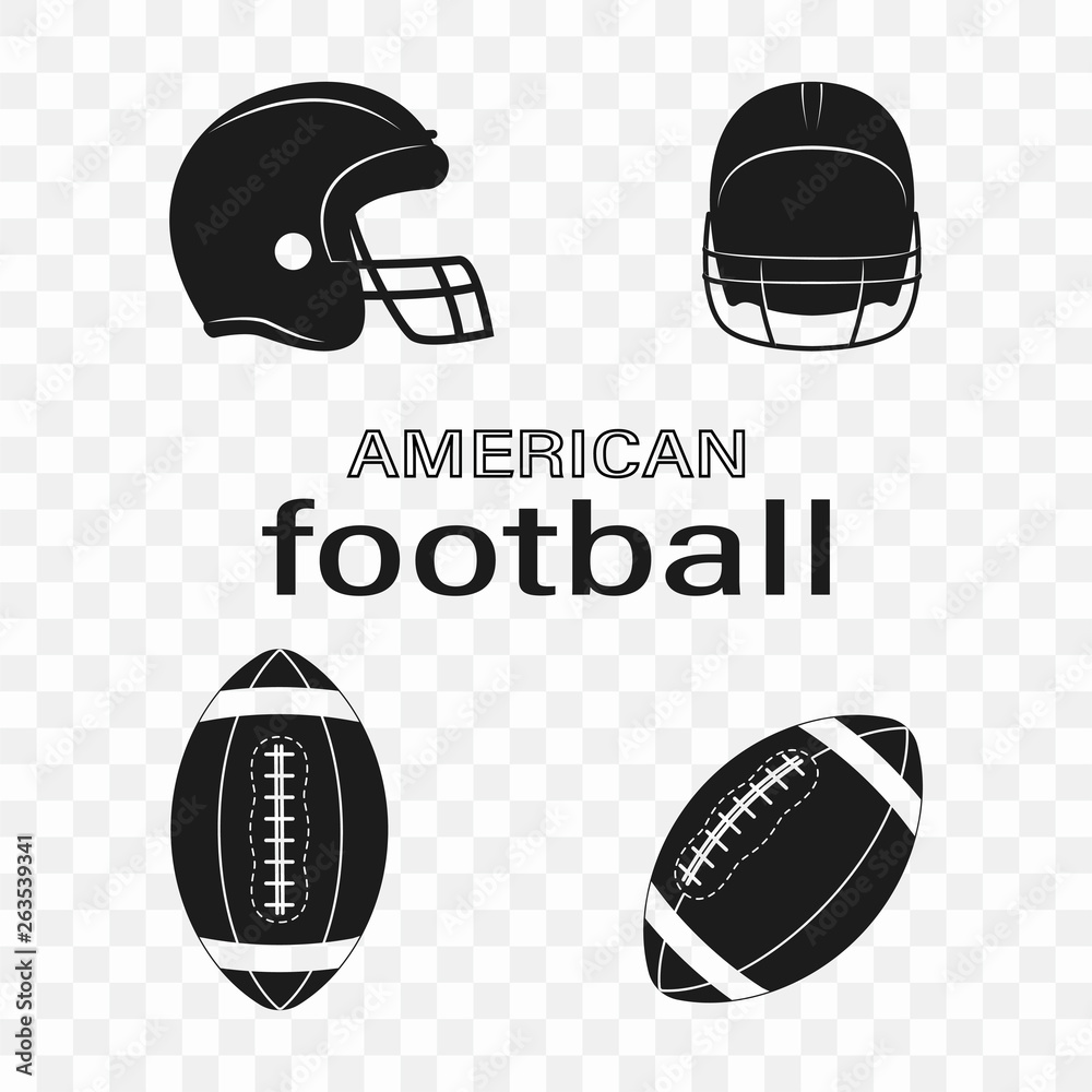 Collection attributes of american football. American football ...