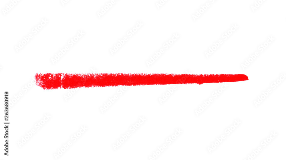 Stock-Illustration „Kreidezeichnung: Roter Strich oder Linie“ | Adobe Stock