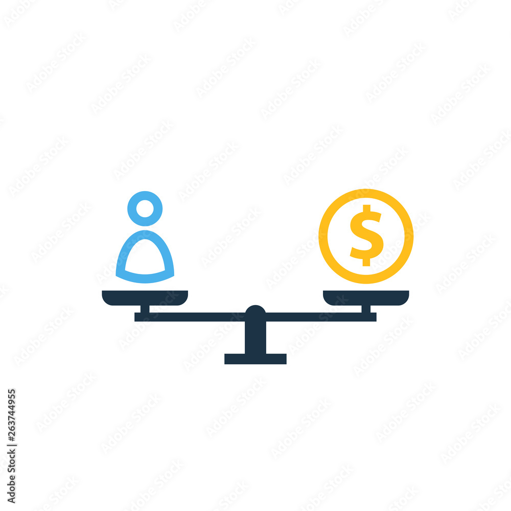 Labor cost concept icon. Clipart image isolated on white background ...