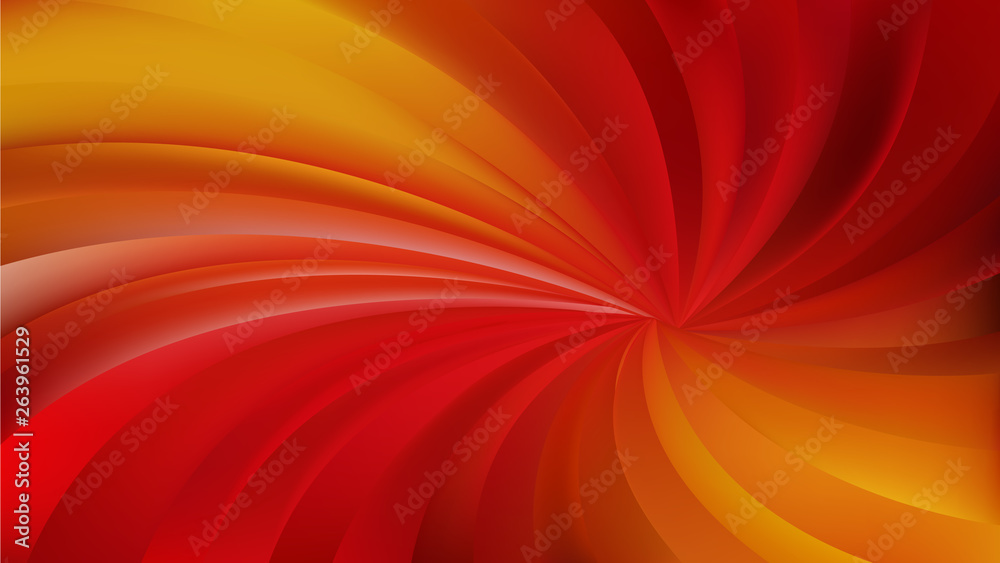 Abstract Red and Orange Radial Spiral Rays background Illustrator Stock ...