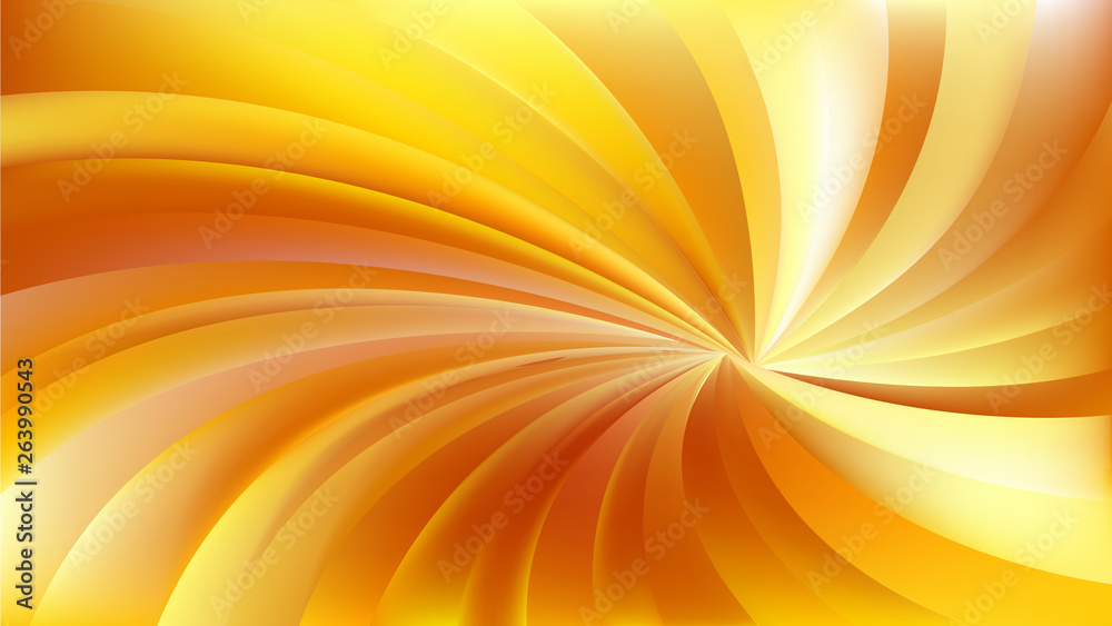 Orange and Yellow Radial Spiral Rays background Stock Vector | Adobe Stock