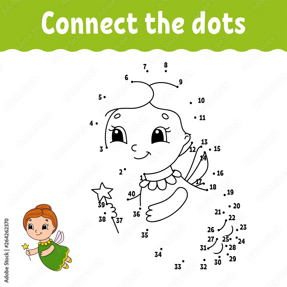 Dot to dot. Draw a line. Handwriting practice. Learning numbers for ...