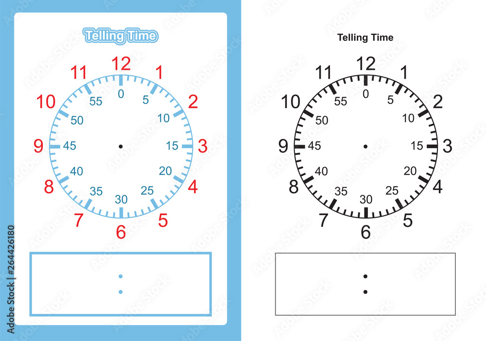 Teaching time chart telling the time for teacher chart for teaching ...