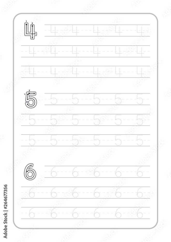 Free handwriting Numbers tracing pages for writing numbers Learning ...